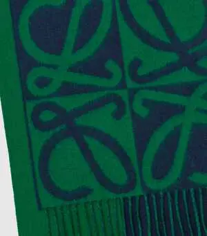 Loewe Wool-cashmere Anagram Scarf