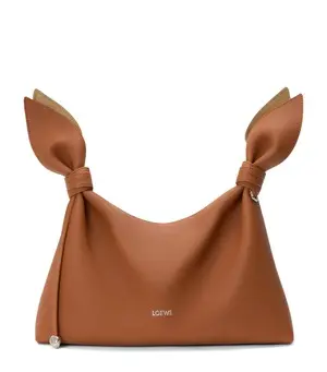 Loewe Medium Leather Scarf Shoulder Bag - Brown