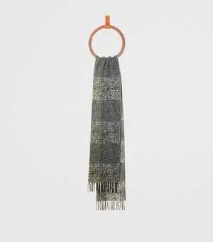 Loewe Wool-cashmere Anagram Scarf