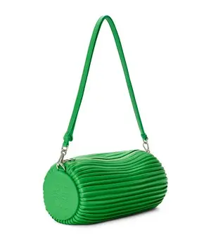 Loewe Lambskin Bracelet Pouch Shoulder Bag - Green