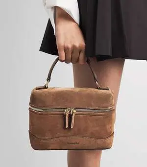 Sandro Suede Tangolino Vanity Bag