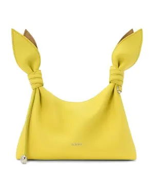 Loewe Mini Leather Scarf Shoulder Bag - Yellow