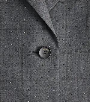 Sandro Wool Rhinestone Blazer