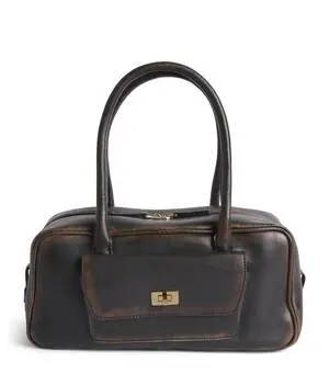 Sandro Leather Ezmehralda Top-handle Bag - Brown
