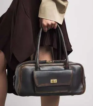 Sandro Leather Ezmehralda Top-handle Bag
