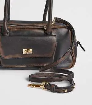 Sandro Leather Ezmehralda Top-handle Bag