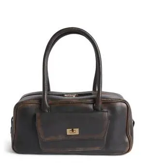Sandro Leather Ezmehralda Top-handle Bag - Brown