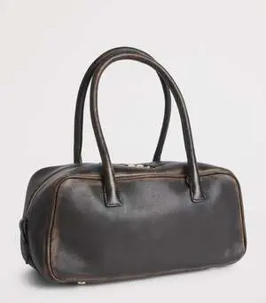 Sandro Leather Ezmehralda Top-handle Bag - Brown