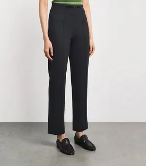 Sandro Belted Tapered Trousers