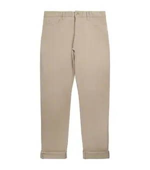 Vince Stretch-cotton Twill Dylan Trousers - Brown