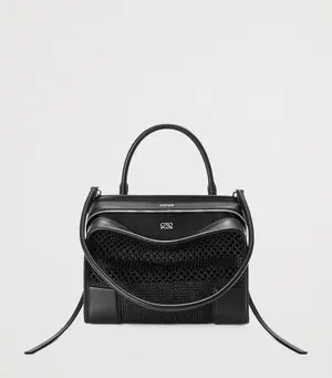 Loewe Medium Woven Leather Amazona 180 Top-handle Bag