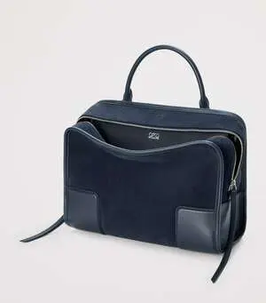 Loewe Large Suede Amazona 180 Top-handle Bag