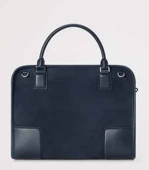 Loewe Large Suede Amazona 180 Top-handle Bag