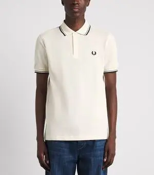 Fred Perry Cotton Twin Tipped Polo Shirt