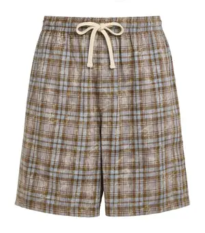 PICANTE Bleached Check Rocco Shorts