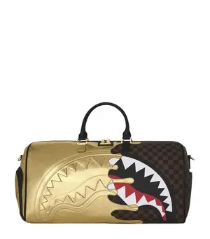 SPRAYGROUND Sharks In Paris Drip Holdall - Gold