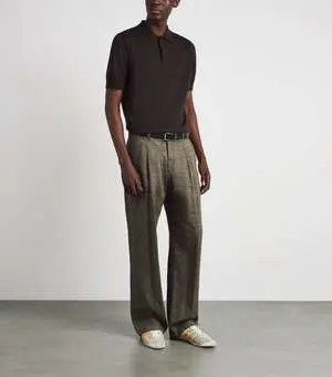 Fred Perry Cotton Knitted Polo Shirt