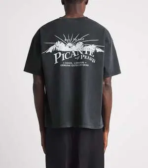PICANTE Organic Cotton Peaks Patch Logo T-shirt