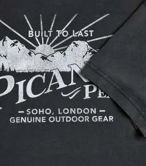 PICANTE Organic Cotton Peaks Patch Logo T-shirt