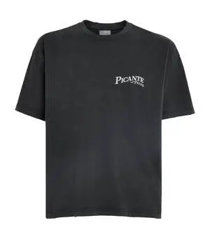 PICANTE Organic Cotton Peaks Patch Logo T-shirt