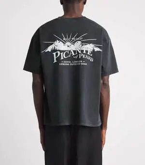 PICANTE Organic Cotton Peaks Patch Logo T-shirt