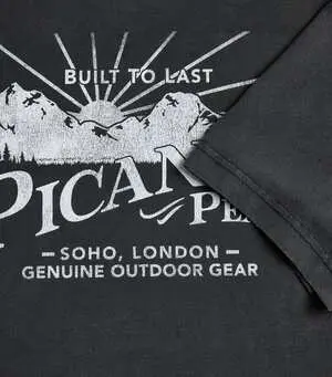 PICANTE Organic Cotton Peaks Patch Logo T-shirt