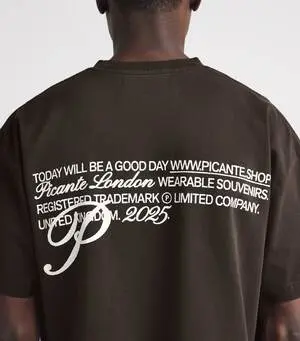 PICANTE Organic Cotton Gallery Logo T-shirt