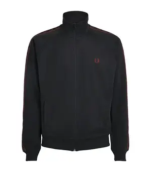 Fred Perry Contrast Tape Track Jacket - Black