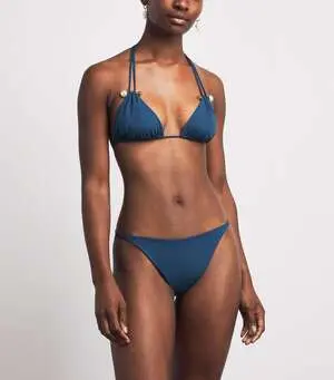 MORE NOIR Embellished Triangle Bikini