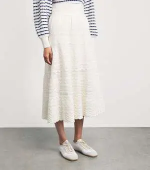 Molli Cotton Crochet Midi Skirt