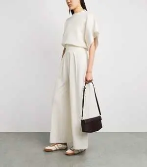 Molli Virgin Wool Wide-leg Trousers