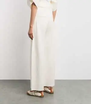 Molli Virgin Wool Wide-leg Trousers