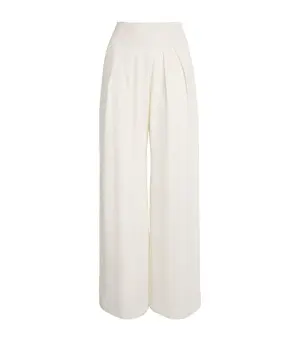Molli Virgin Wool Wide-leg Trousers