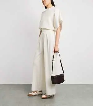 Molli Virgin Wool Wide-leg Trousers