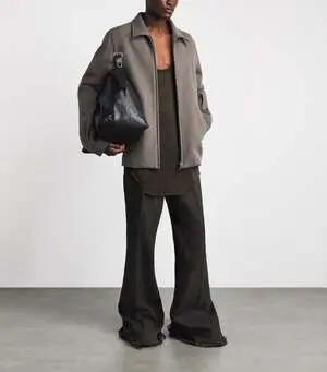 Rick Owens Wool-silk Pony Tank Top - Brown