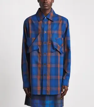 VIVIENNE WESTWOOD Cotton Flannel Check Achilles Overshirt