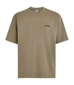 WON HUNDRED Cotton Italic Logo T-shirt - Brown