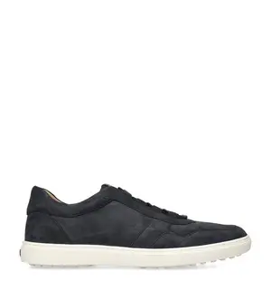 TOD'S Suede Elastic Cassetta Sneakers - Navy