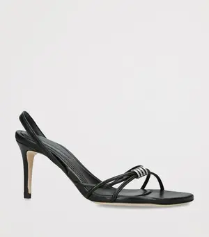Christopher Esber Leather Giro Slingback Sandals 90