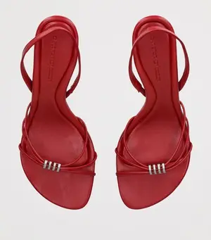 Christopher Esber Leather Giro Slingback Sandals 90