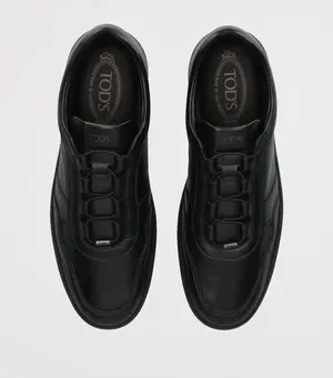 TOD'S Leather Elastic Cassetta Sneakers