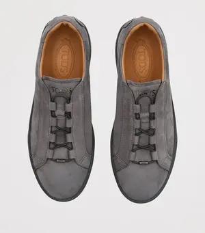 TOD'S Leather Elastic Cassetta Sneakers
