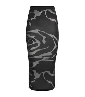Wolford Rose Shadow Skirt - Black