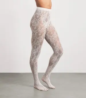 Wolford Infinite Rose Net Tights