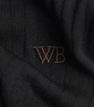 WALES BONNER Wool-cotton Nile Henley Top