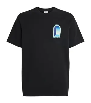 Casablanca Organic Cotton L'arche T-shirt - Black