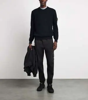 Stone Island Stretch Cotton-wool Cargo Trousers