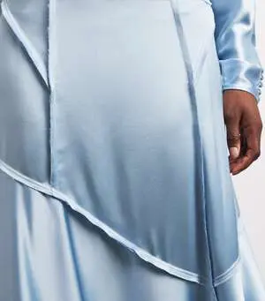 GANNI Satin Maxi Skirt