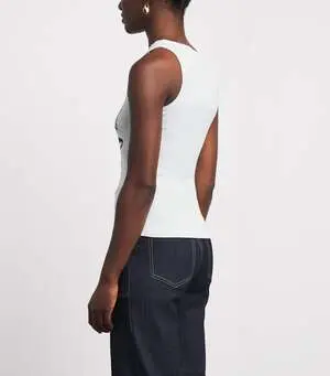GANNI Organic Cotton Graphic Tank Top