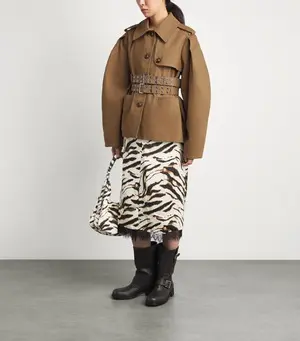 GANNI Cotton Belted Workwear Jacket